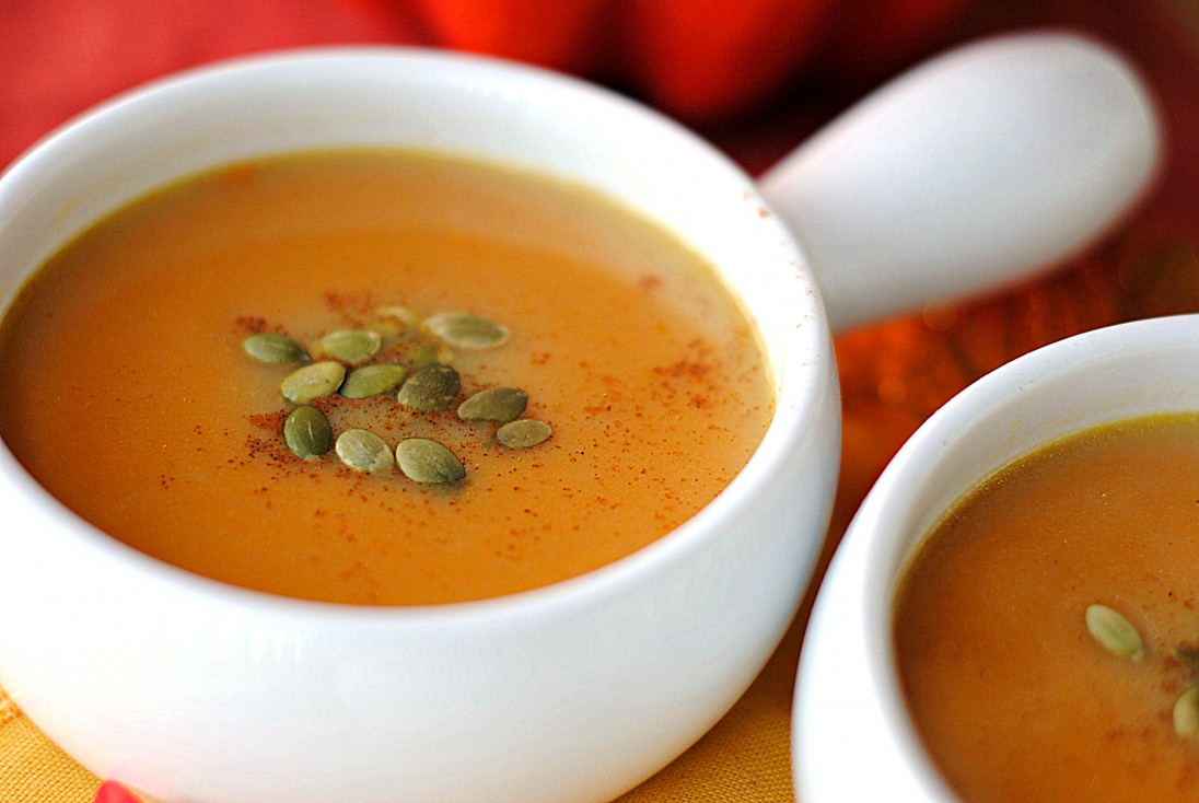 Gingered Pumpkin Soup - Eat Yourself Skinny