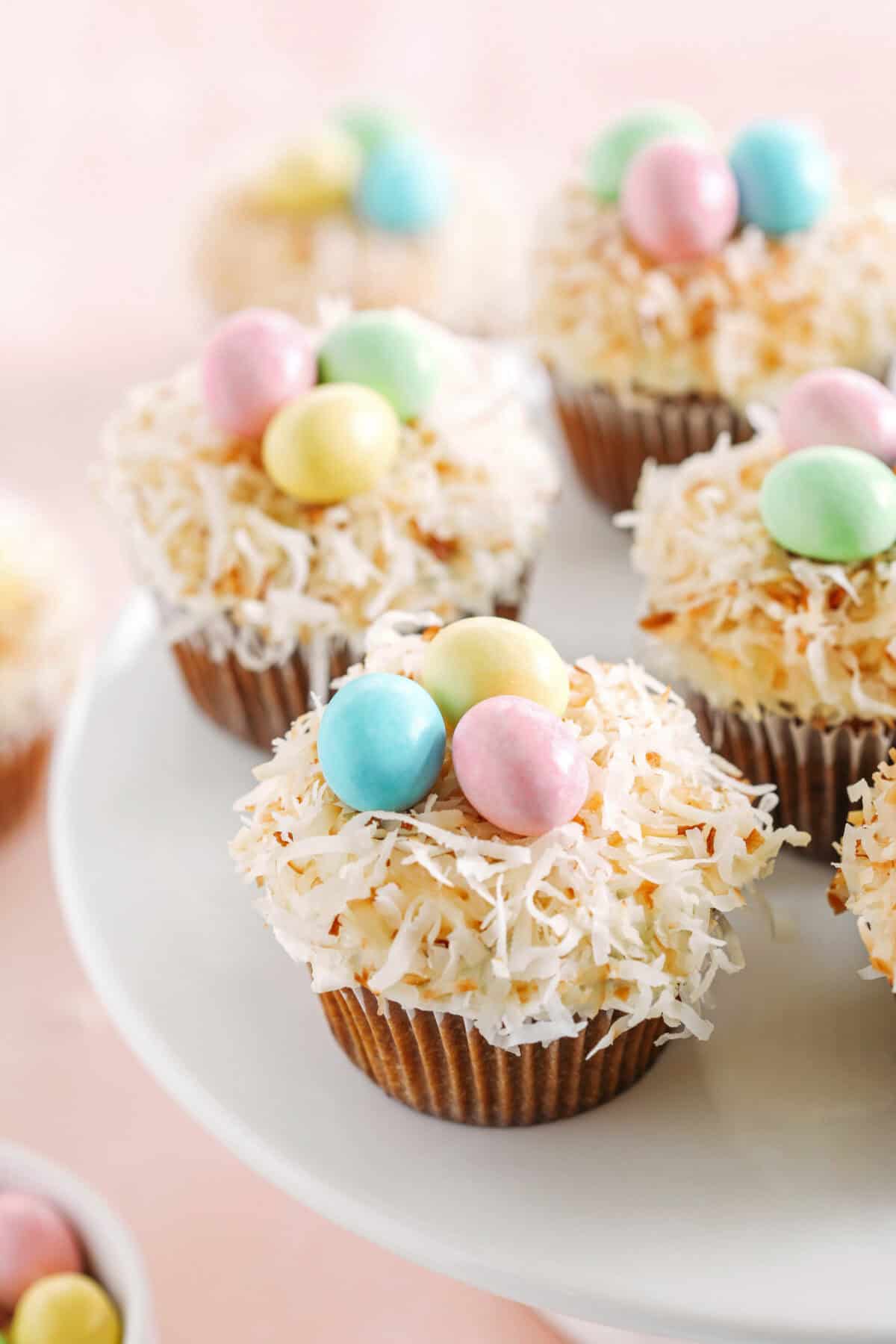 Bird's Nest Carrot Cake Cupcakes - Eat Yourself Skinny