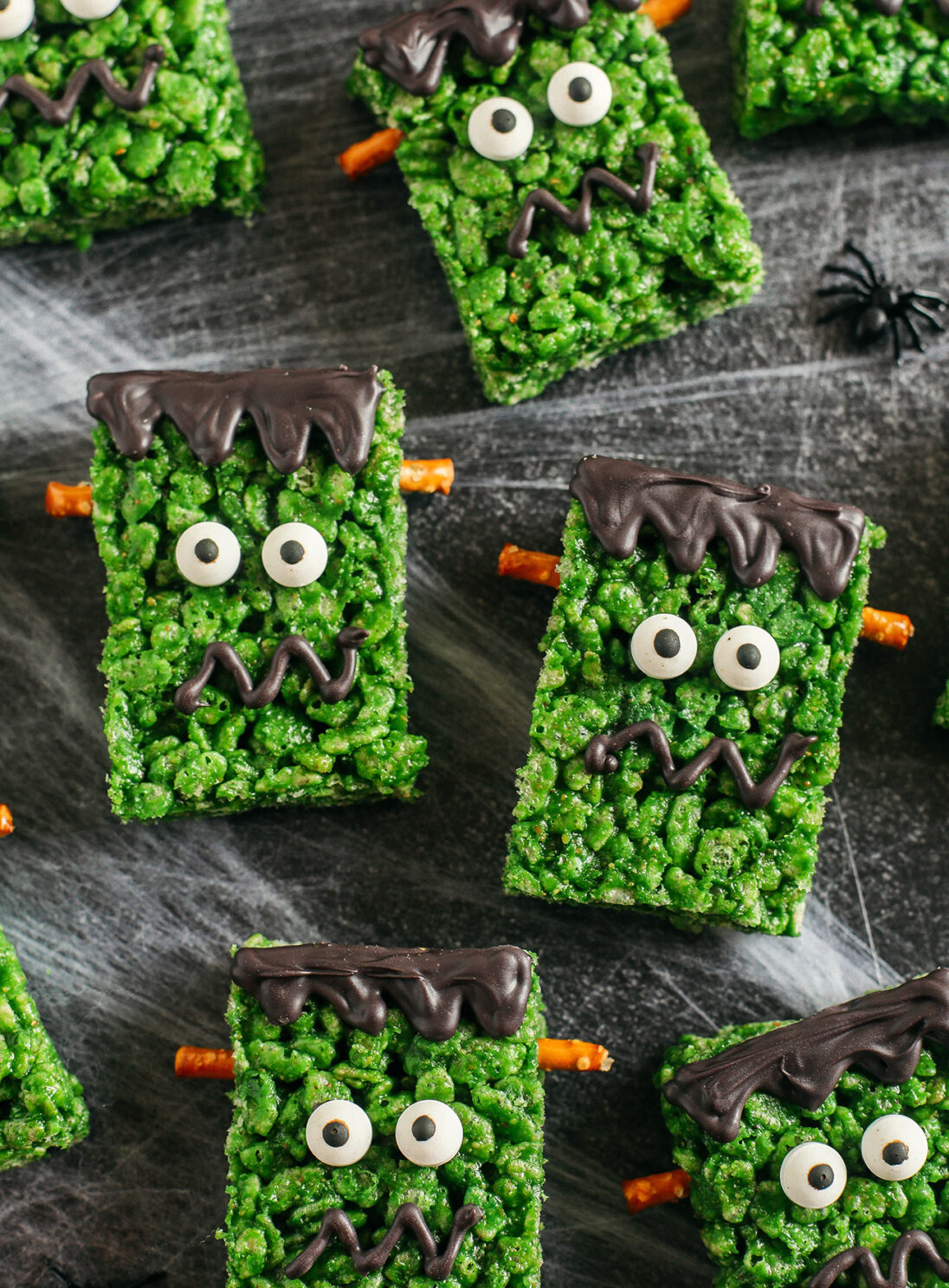Frankenstein Rice Krispie Treats - Eat Yourself Skinny