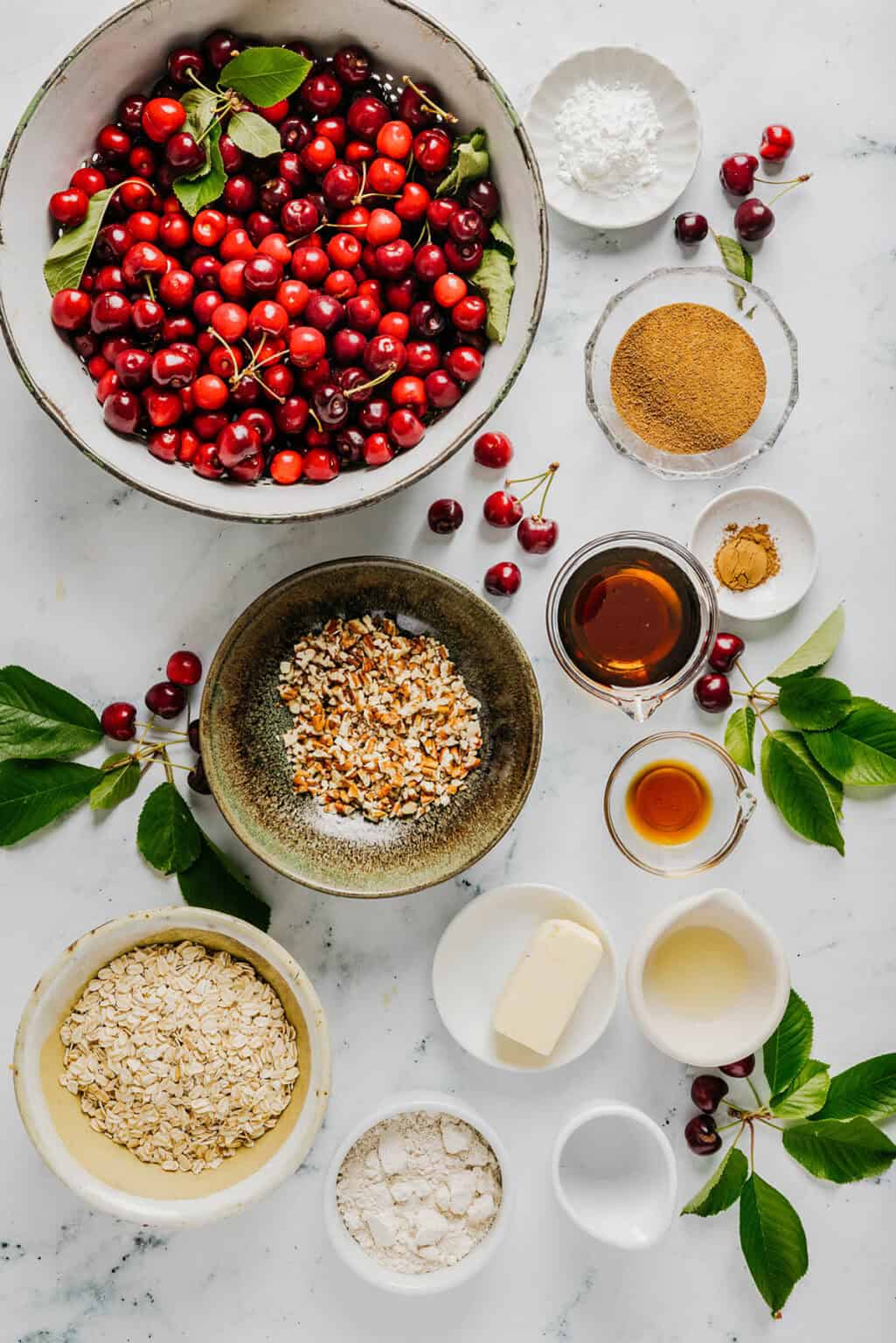 Healthy Cherry Crisp Recipe - Eat Yourself Skinny