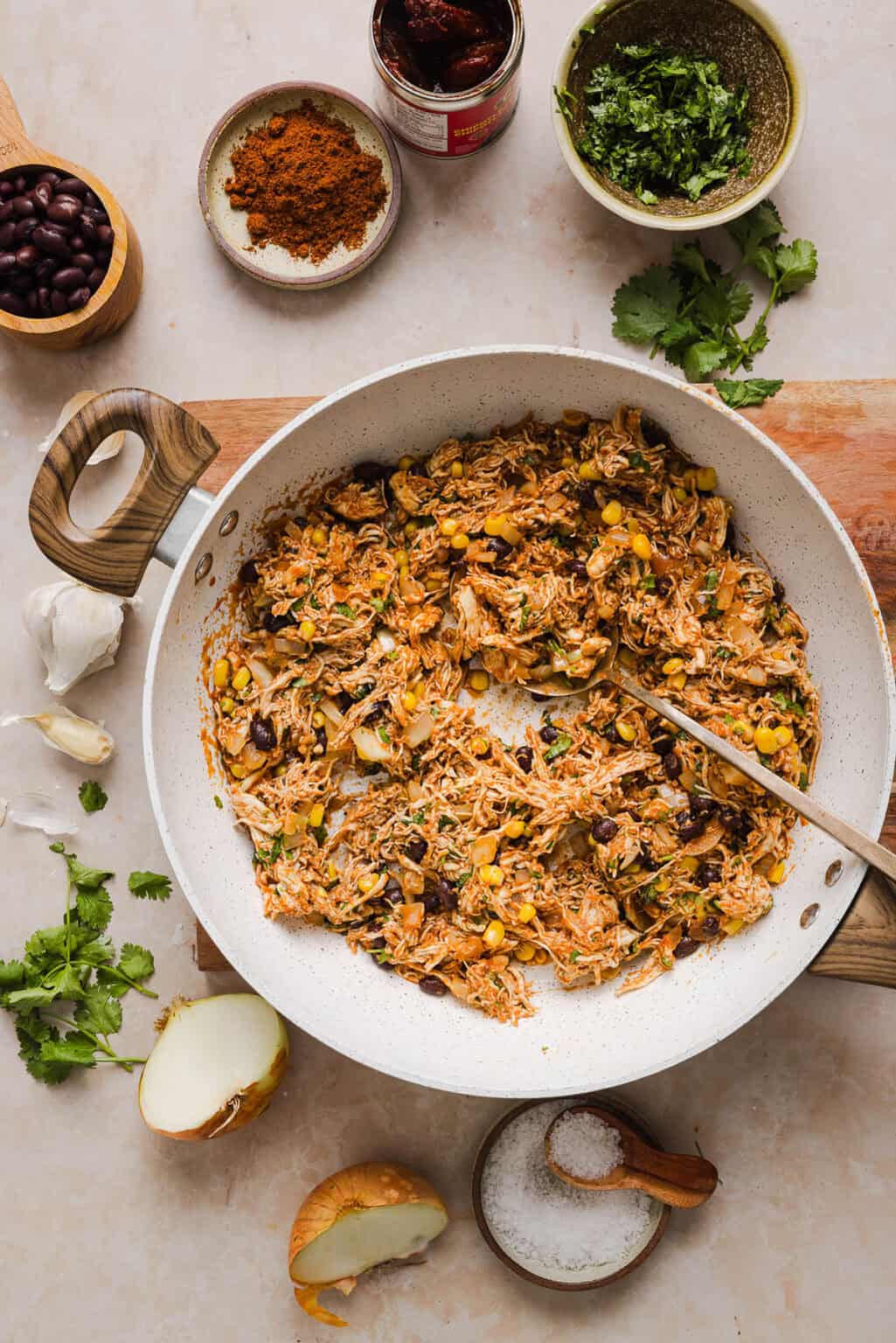 Healthy Chicken Enchilada Recipe - Eat Yourself Skinny