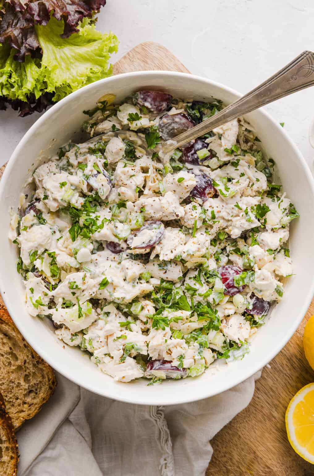 Healthy Chicken Salad - Eat Yourself Skinny